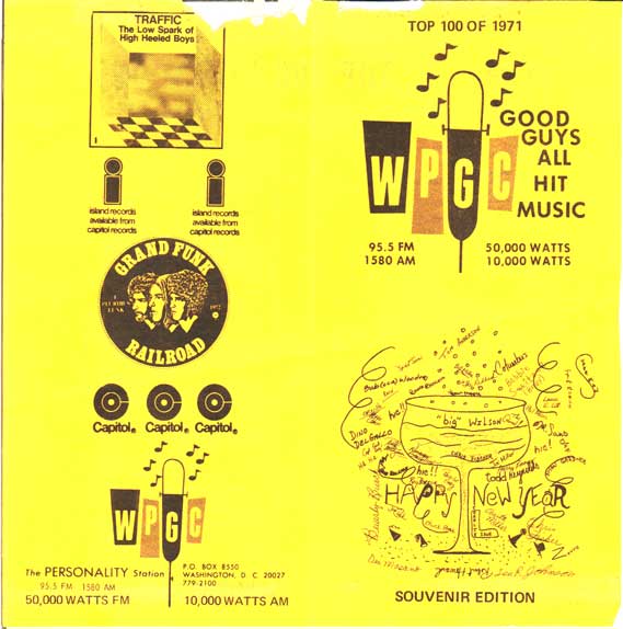 WPGC Playlist Top 100 Of 1971